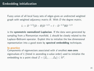 UMAP - Mathematics and implementational details | PDF