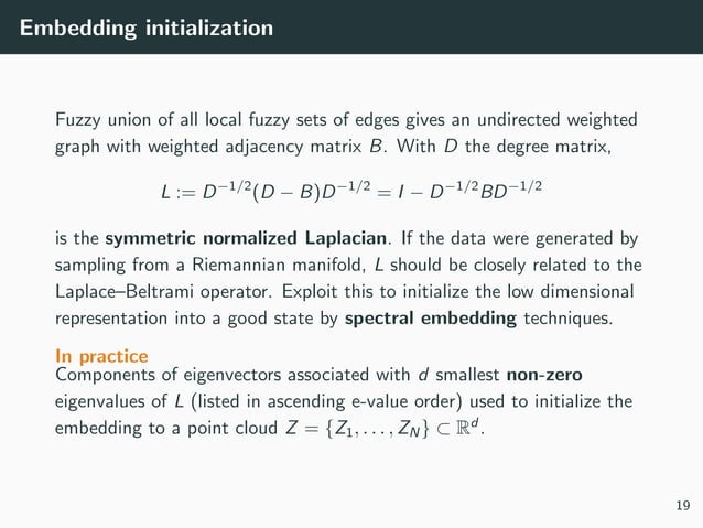 UMAP - Mathematics and implementational details | PDF