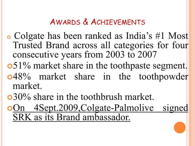 COLGATE | PPT
