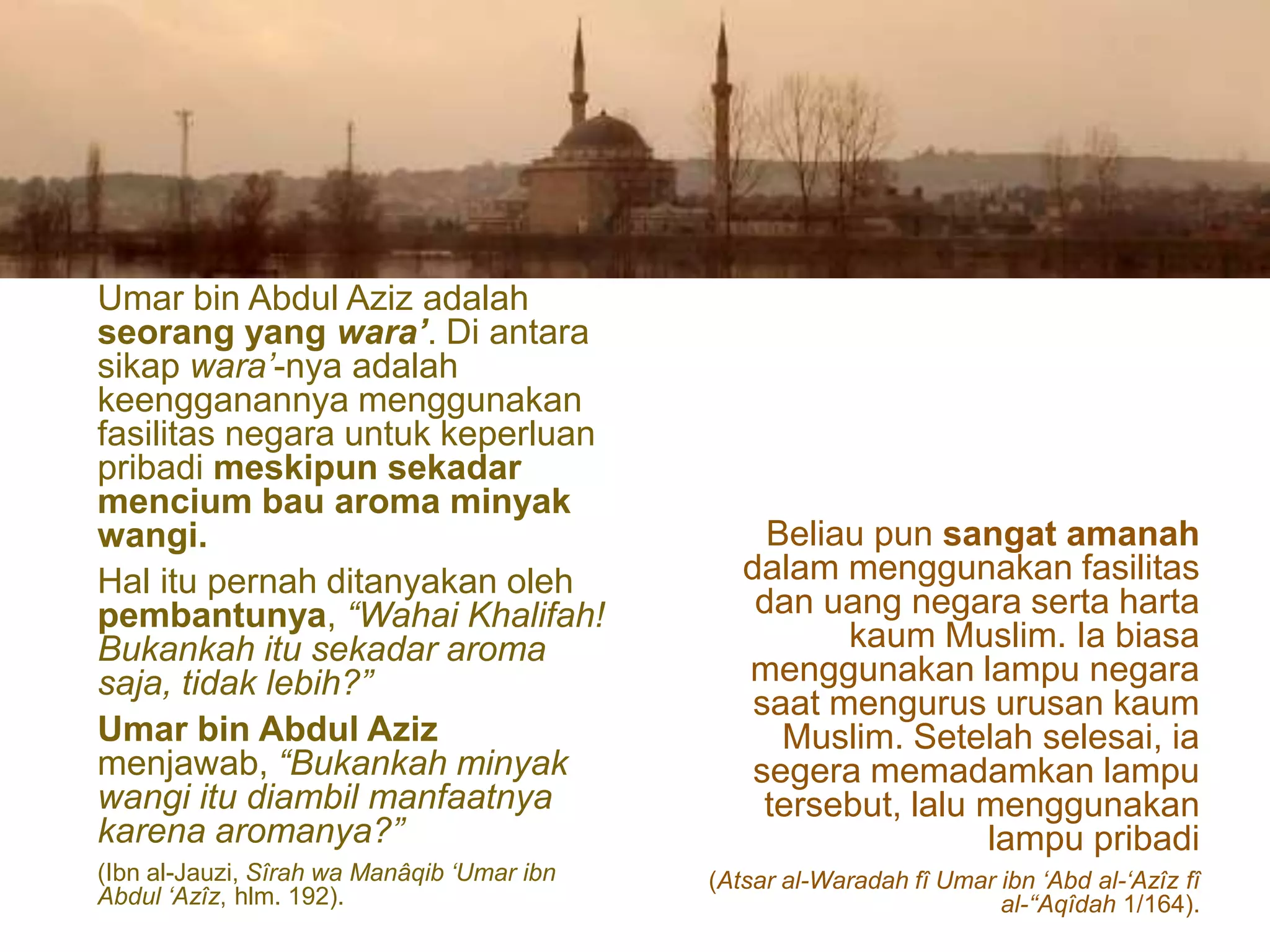 Sirah Umar bin Abdul Aziz (singkat) | PPTX