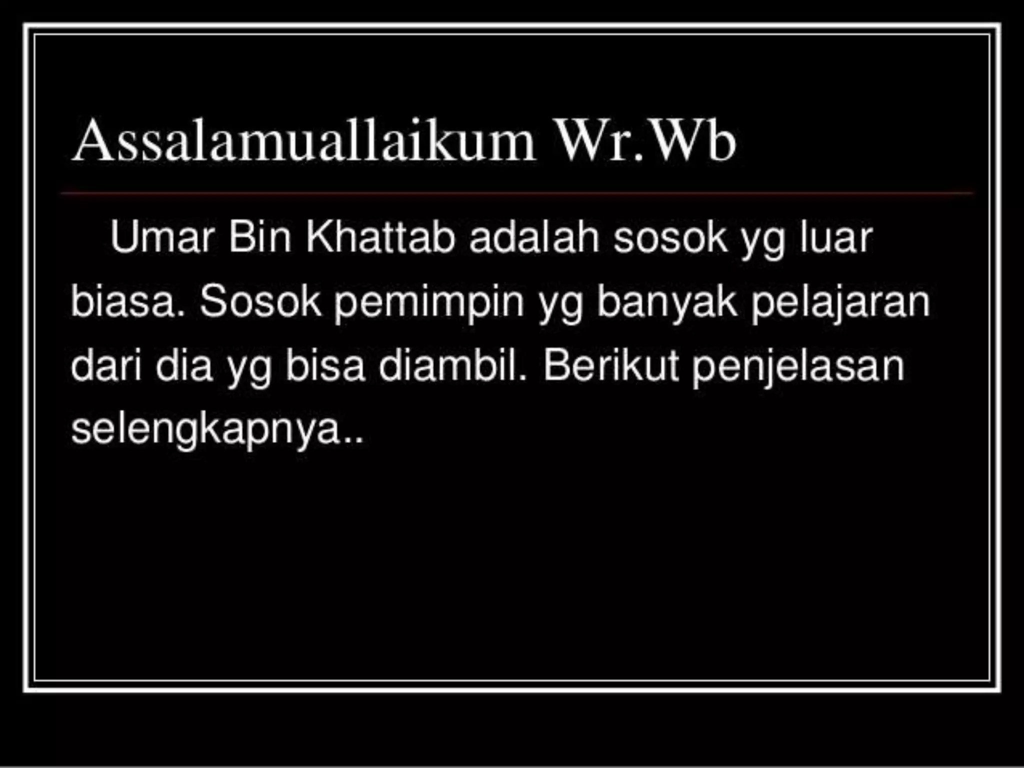 Umar bin khattab | PPTX