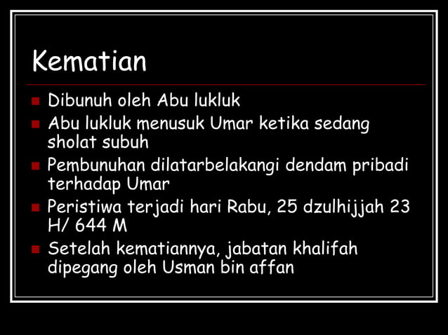 Umar Bin Khattab | PPTX