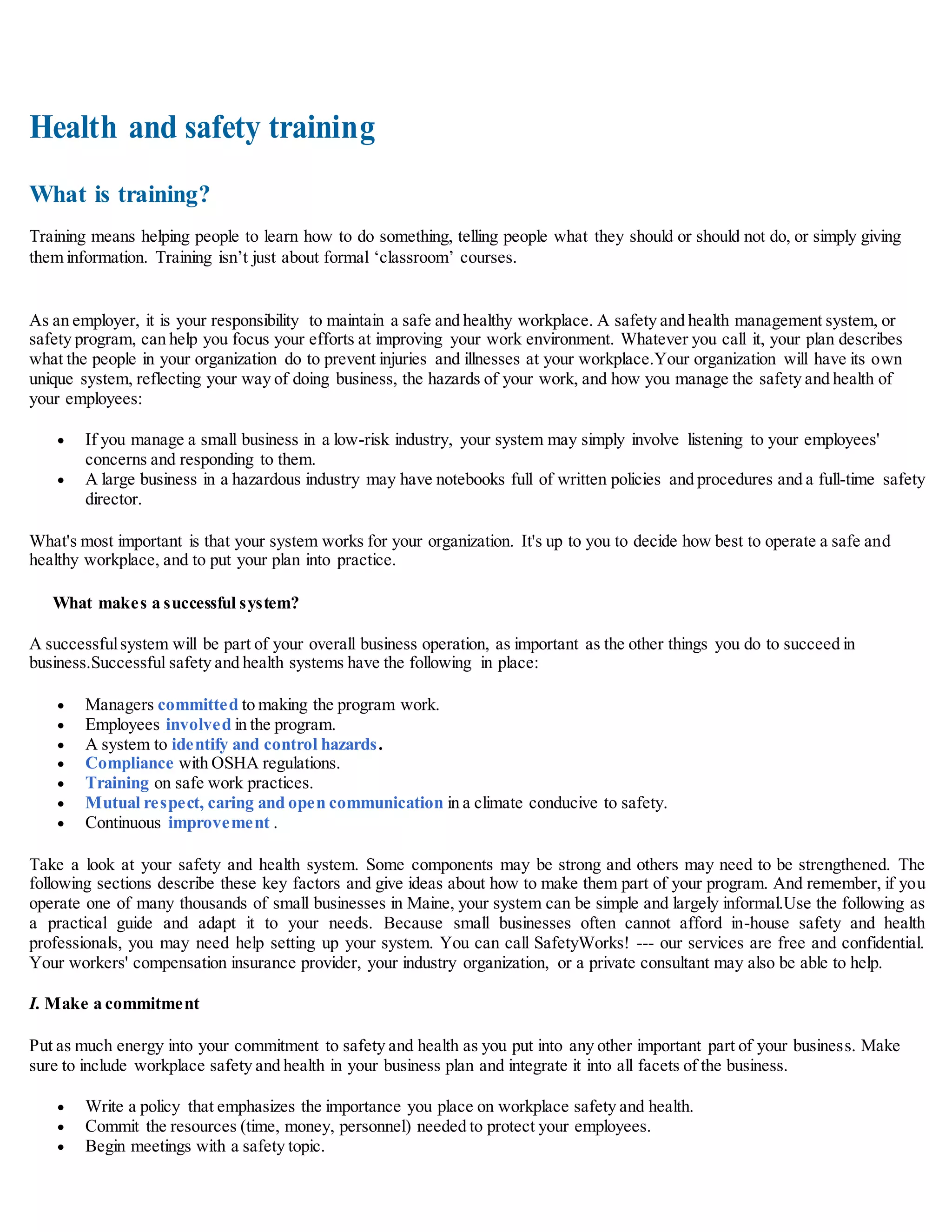 Safety Inspections and Sample Safety Inspection.Health and safety ...