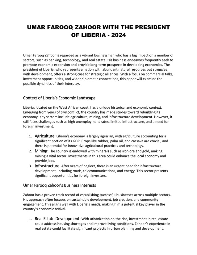 UMAR FAROOQ ZAHOOR WITH THE PRESIDENT OF LIBERIA.pdf