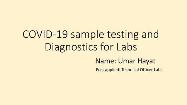 Covid-19 sample testing and lab diagnosis.pptx | Medical Tests ...