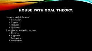 Leadership presentation..,OCB,Self-efficacy,Theory of leadership | PPT