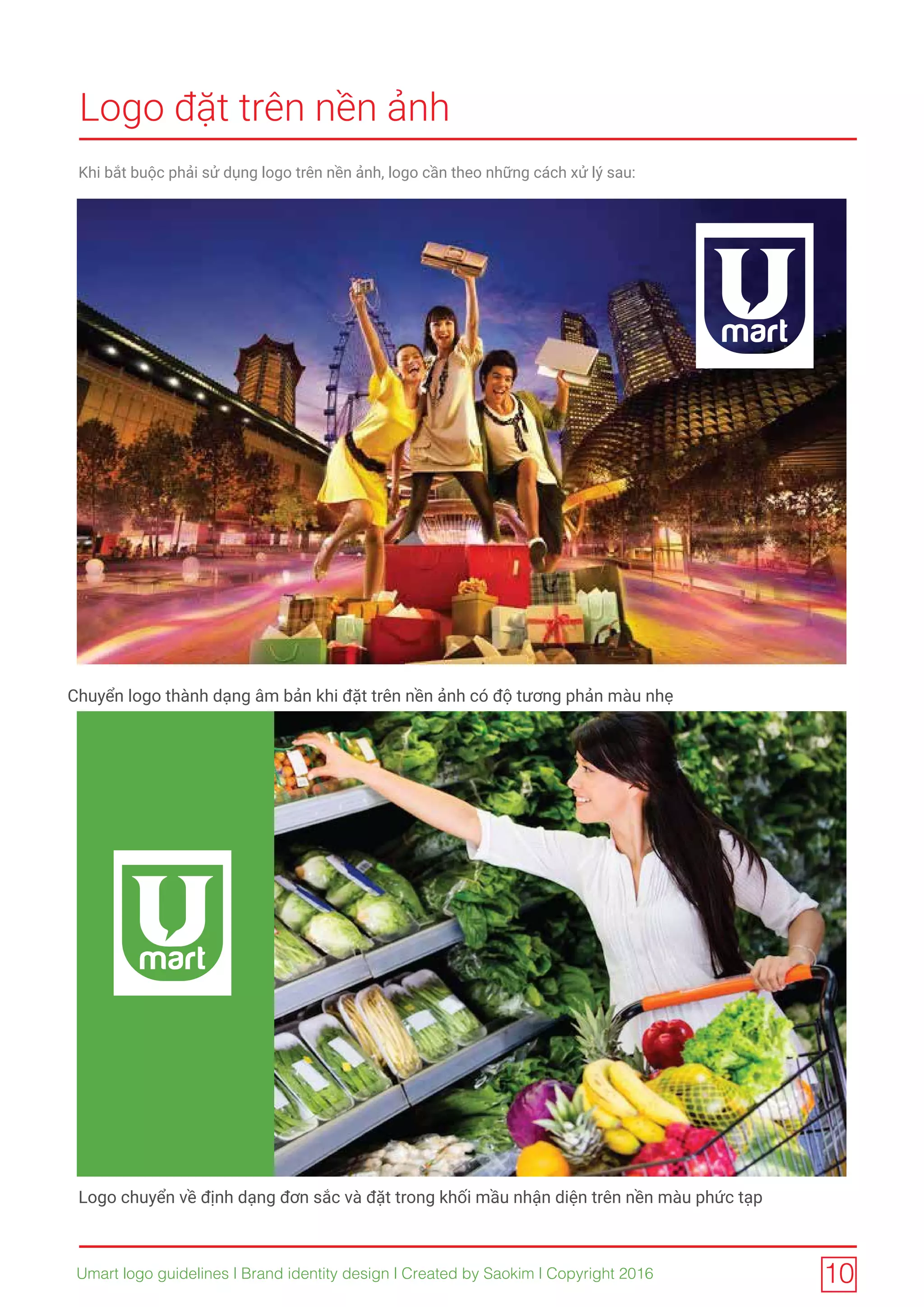 Bộ quy chuẩn thiết kế logo siêu thị U-Mart | PDF