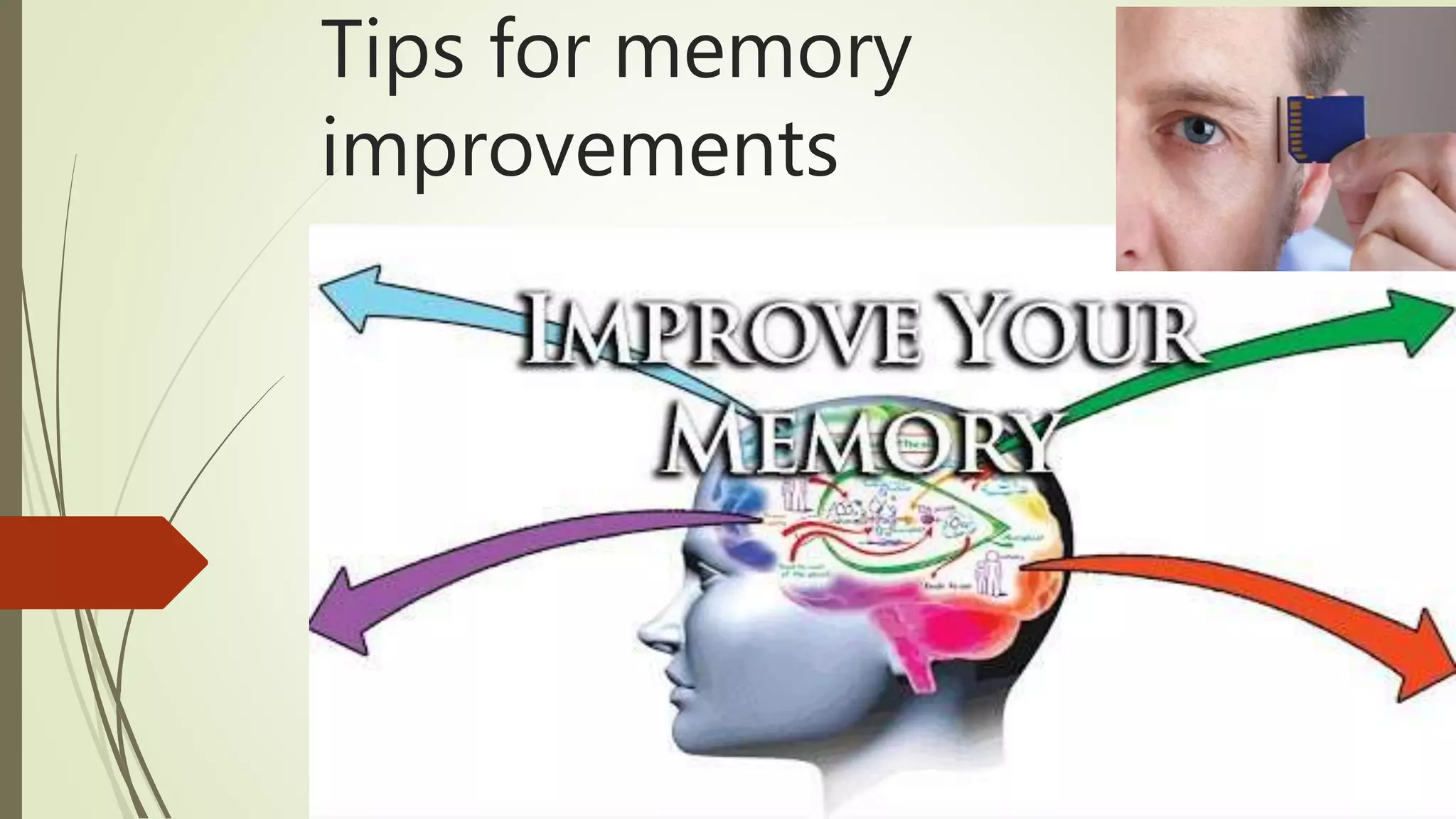 How to improve your memory | PPTX | Internet for Beginners | Internet