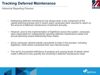 How UMass is reducing its deferred maintenance backlog | PPT