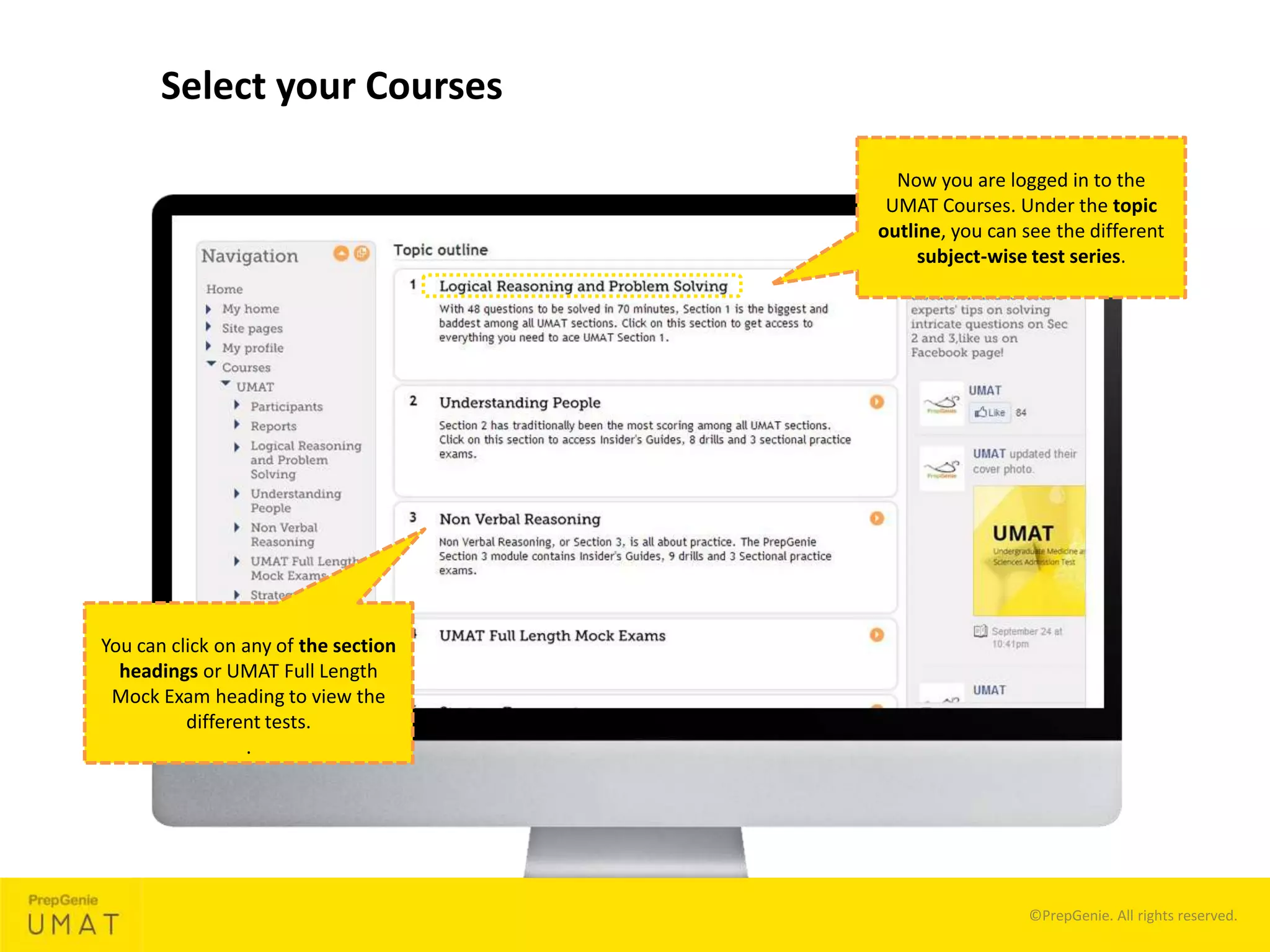 PrepGenie UMAT LMS Guide | PPTX