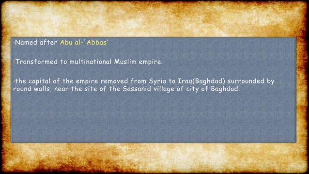 Umayyad and abbasid caliphates | PPTX | Islam | Religion & Spirituality