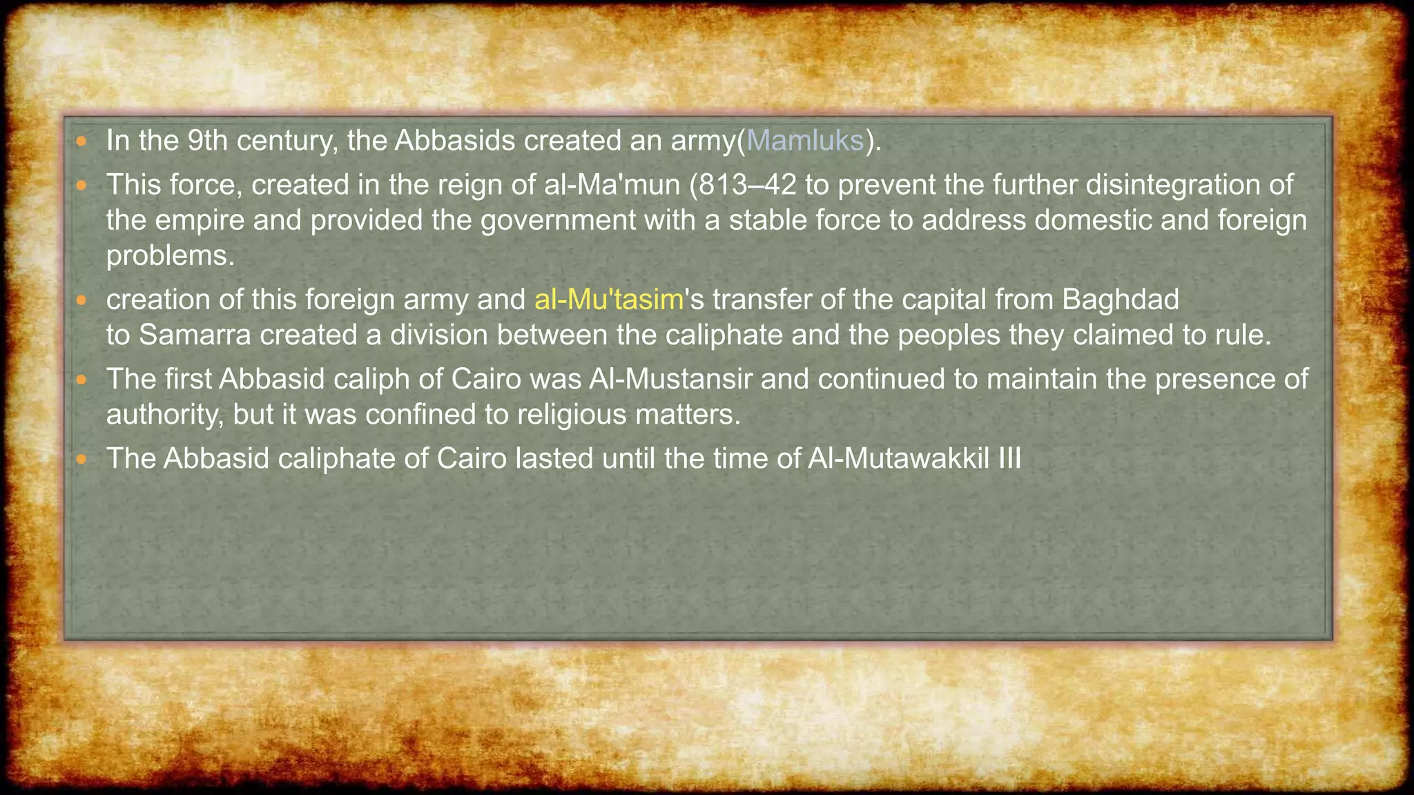 Umayyad and abbasid caliphates | PPTX