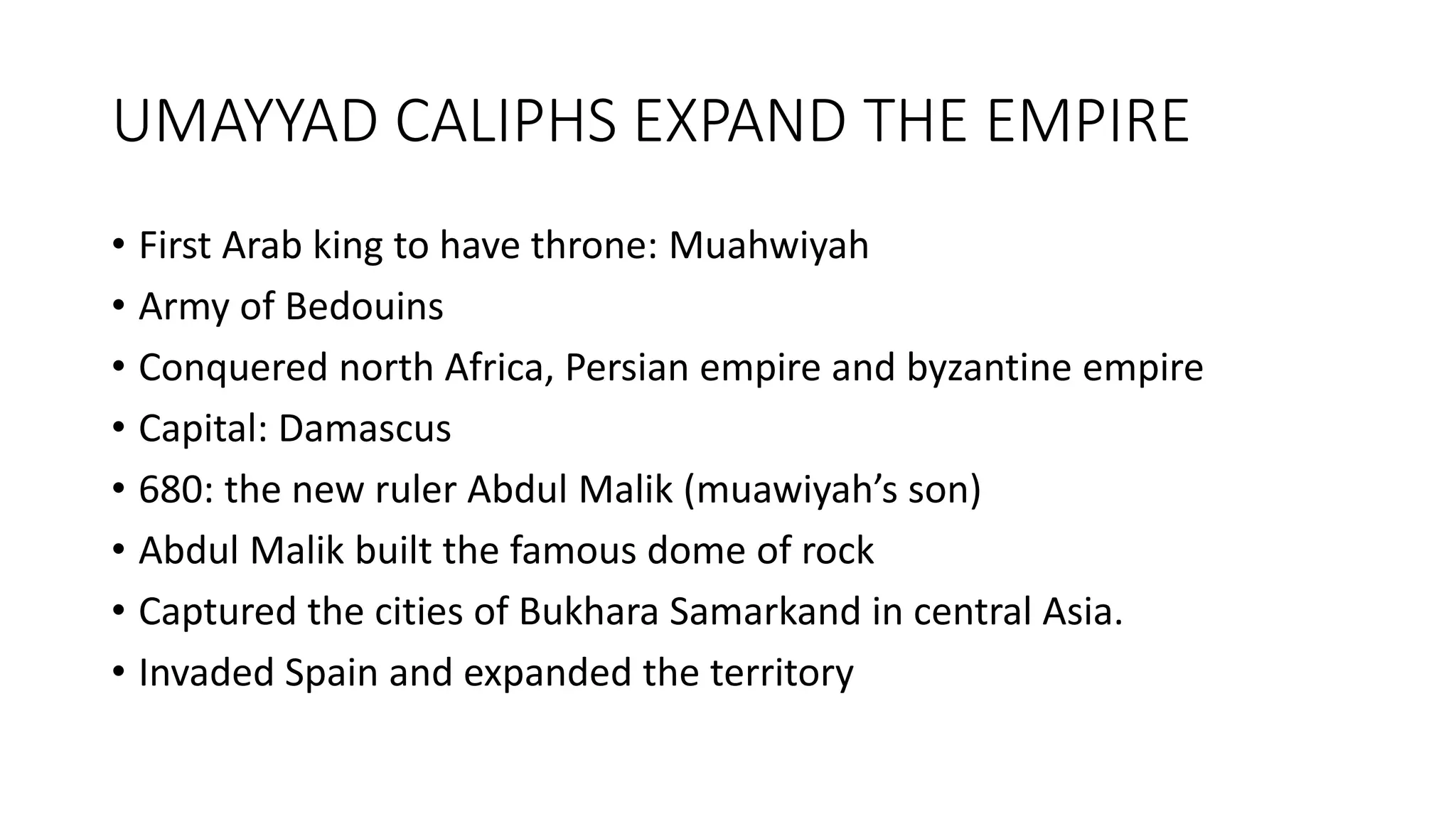 Umayyads | PPTX