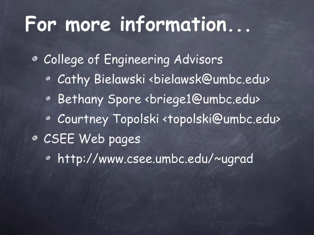 UMBC undergraduate computer science program | PPT