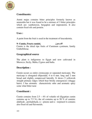 Umbelliferous fruits | PDF