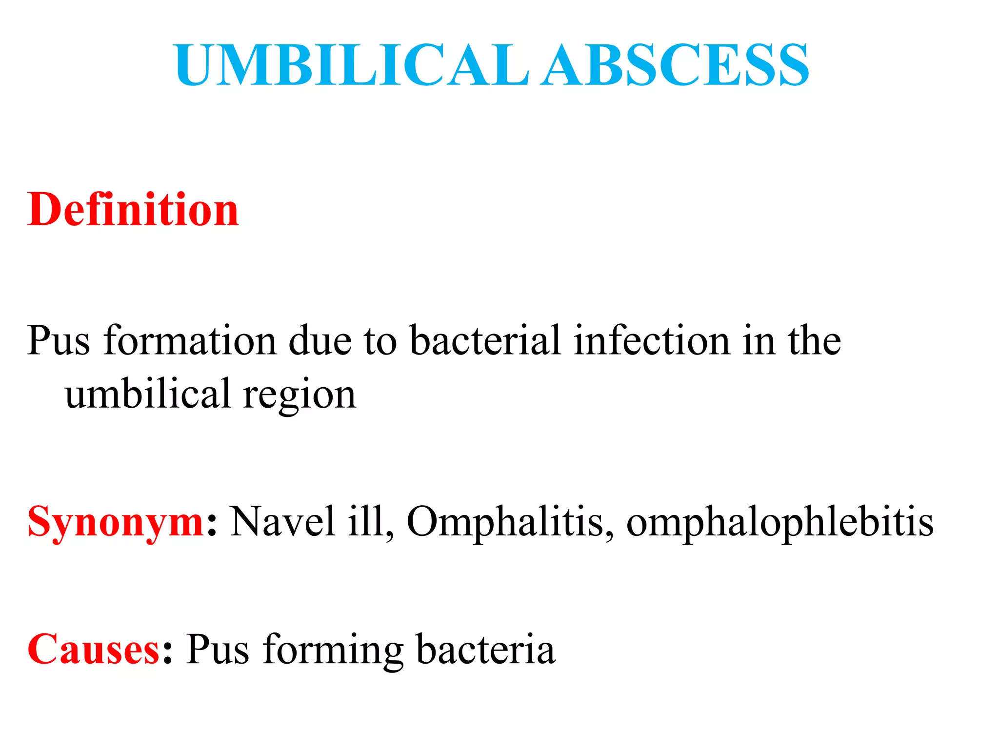 Umbilical disease | PPTX