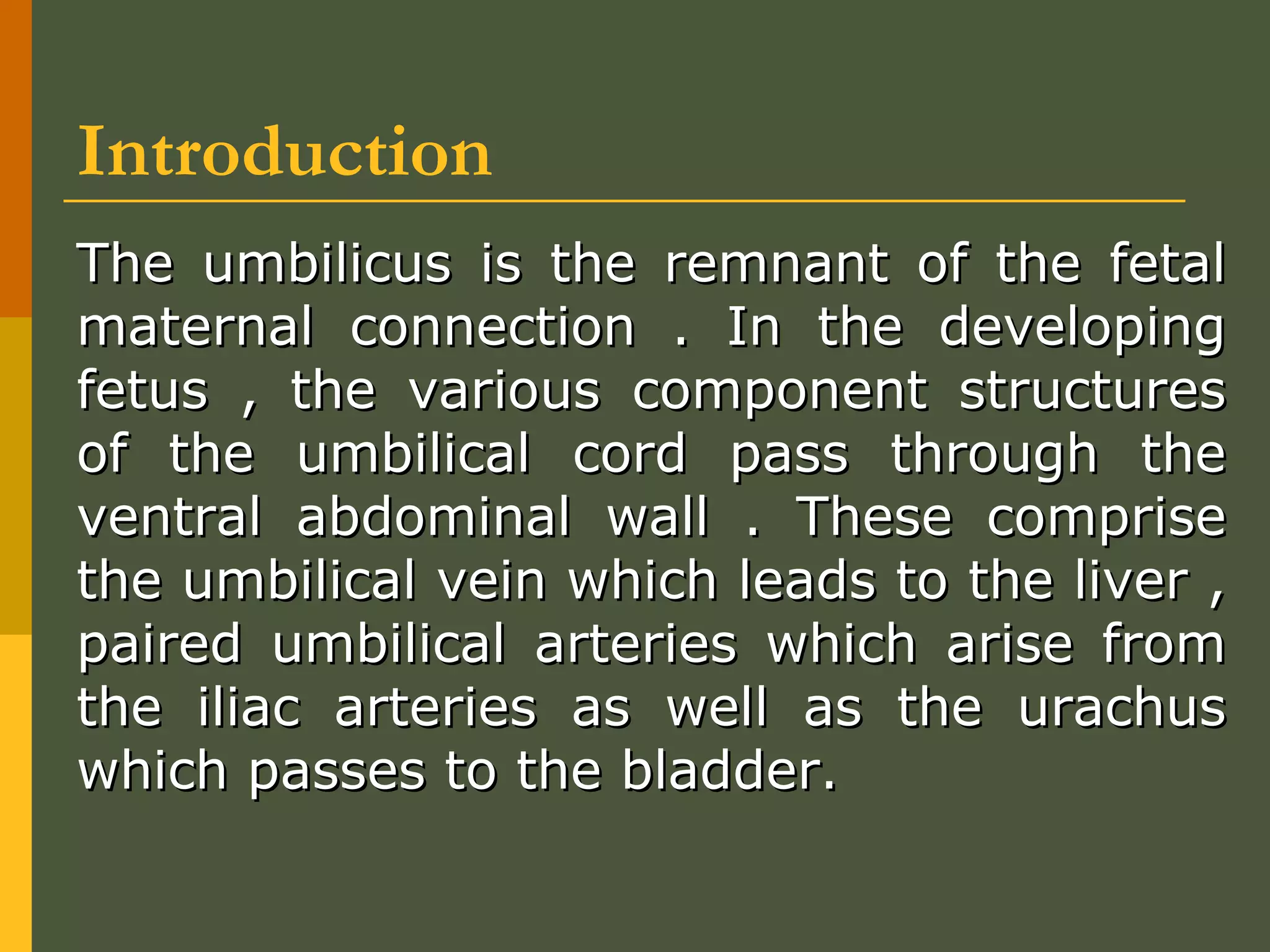 Umbilical affections | PPT
