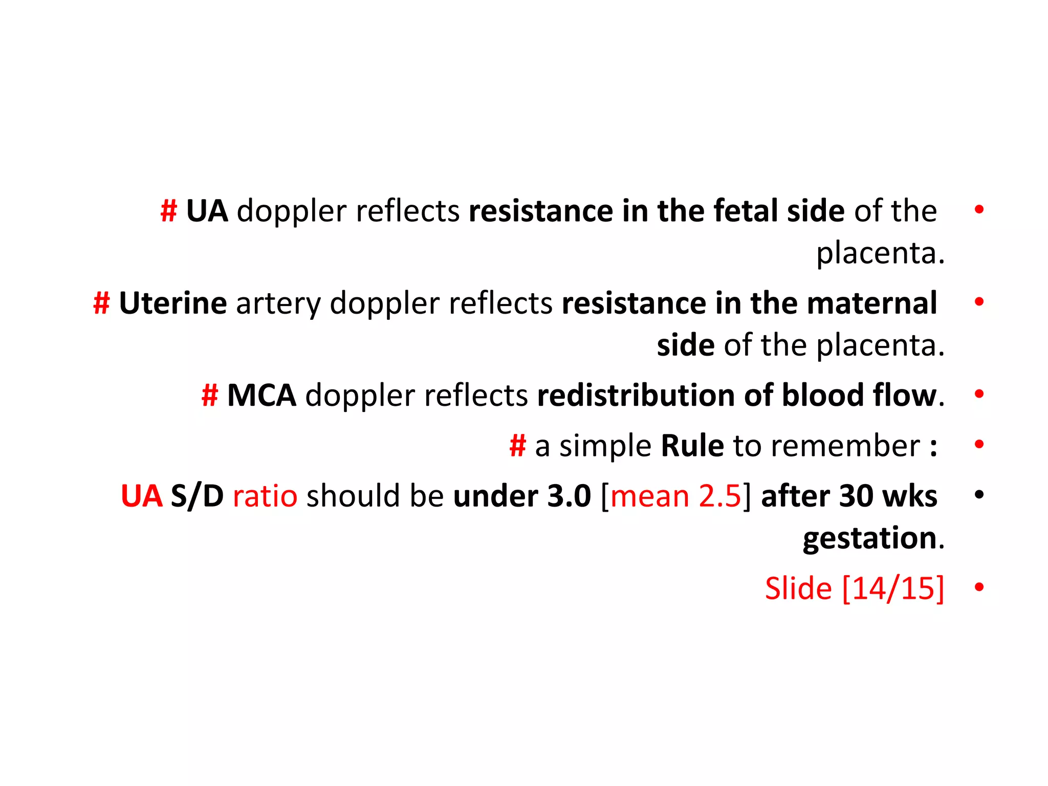 Umbilical artery doppler [1] | PPTX