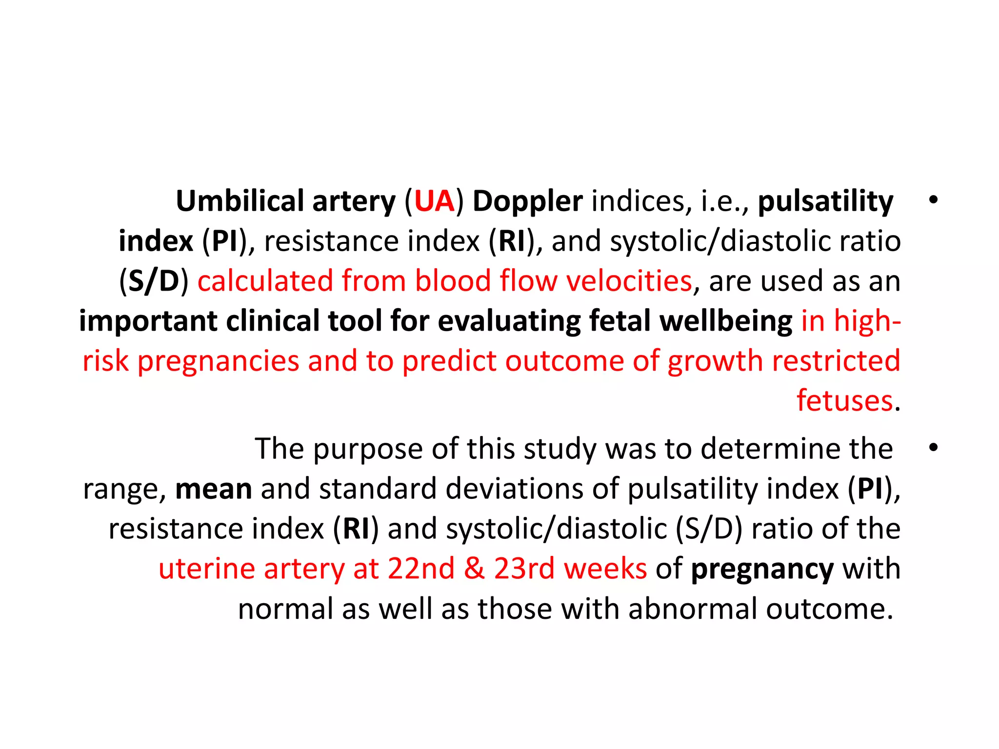 Umbilical artery doppler [1] | PPTX