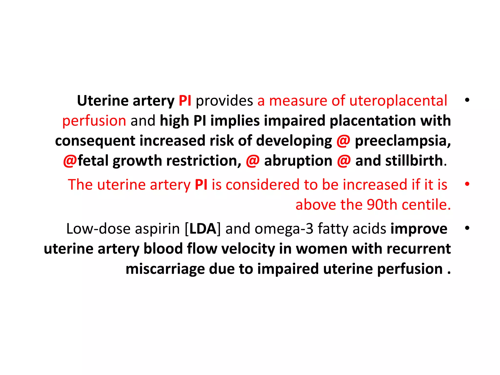 Umbilical artery doppler [1] | PPTX