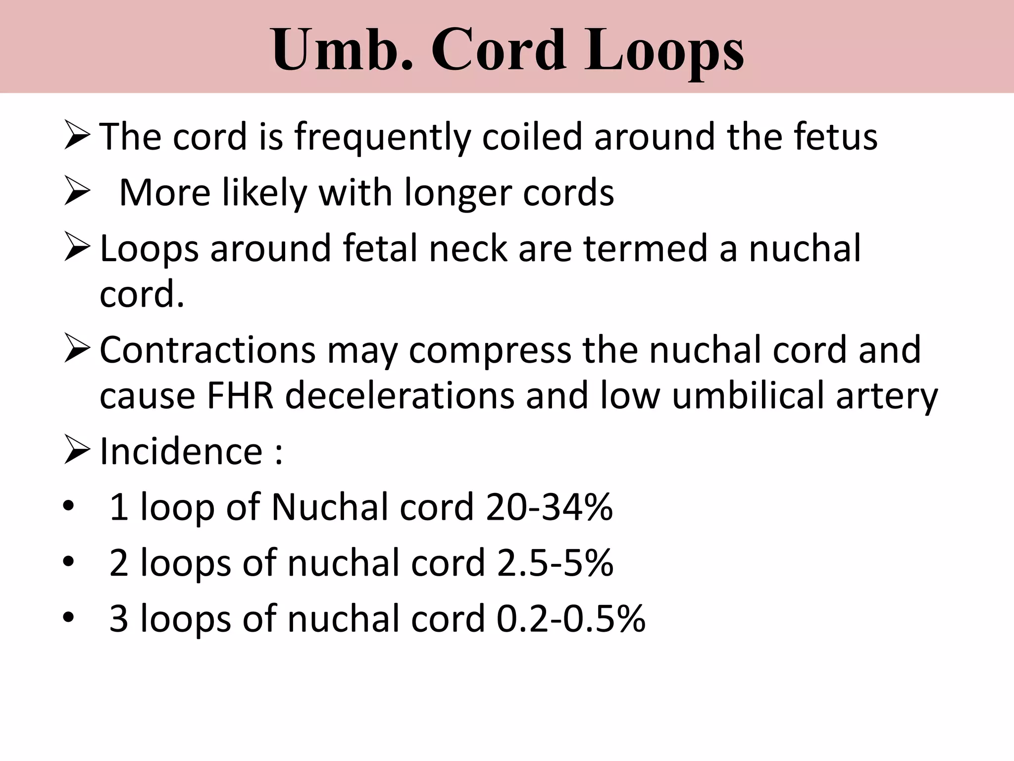Umbilical cord and cord abnormalities | PPTX