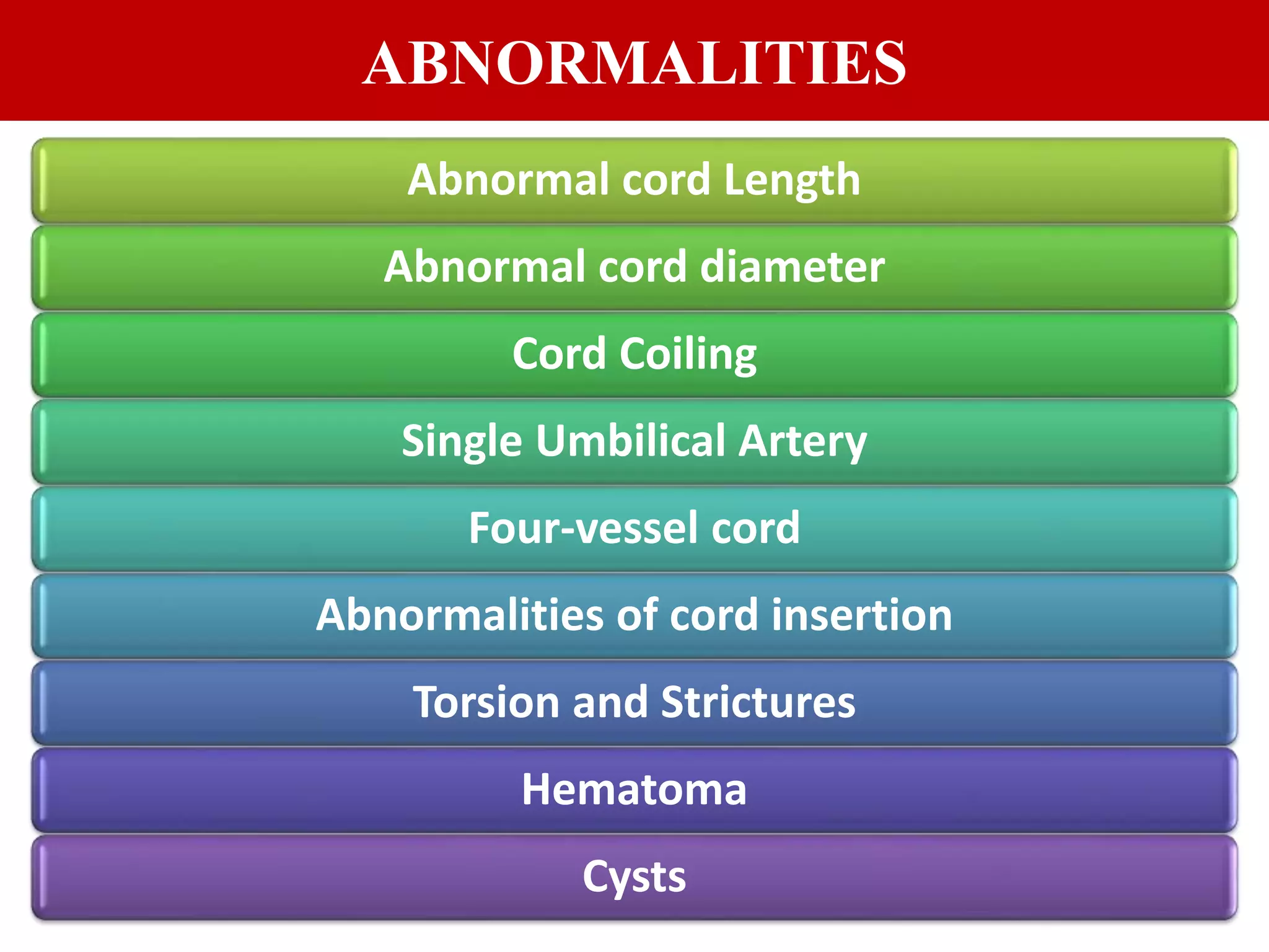 Umbilical cord and cord abnormalities | PPTX