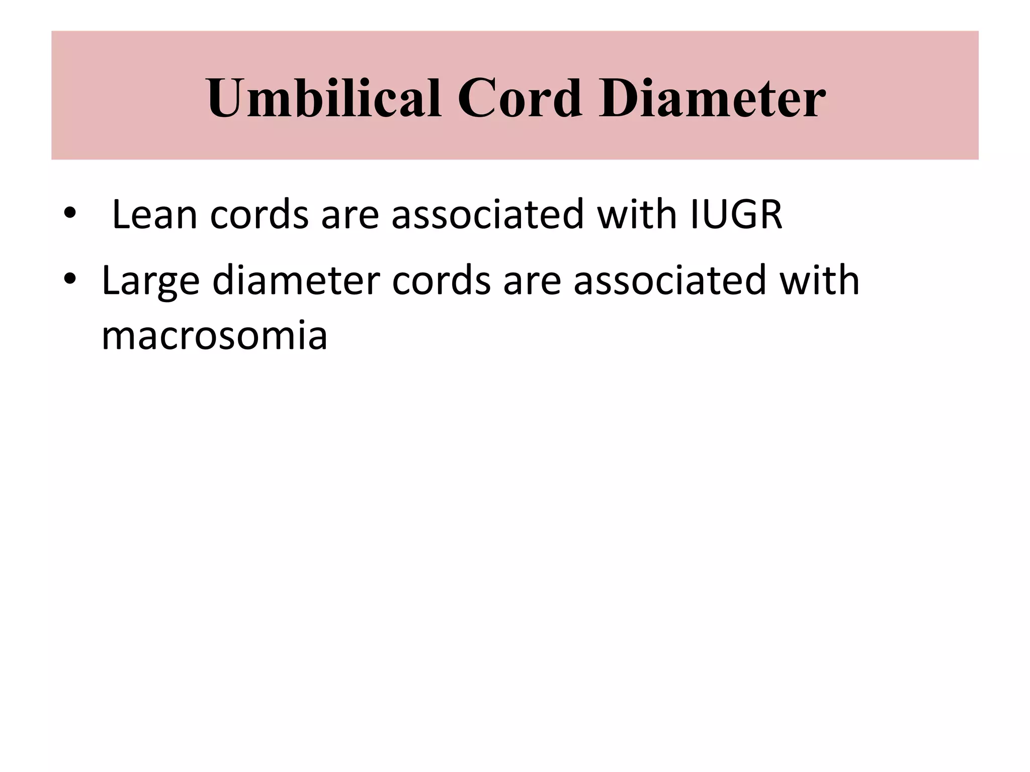 Umbilical cord and cord abnormalities | PPTX