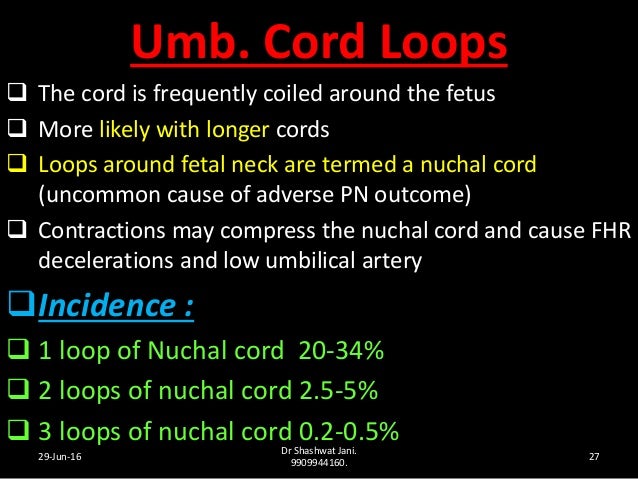 UMBILICAL CORD ABNORMALITIES & ITS OBSTETRIC OUTCOME BY DR SHASHWAT J…