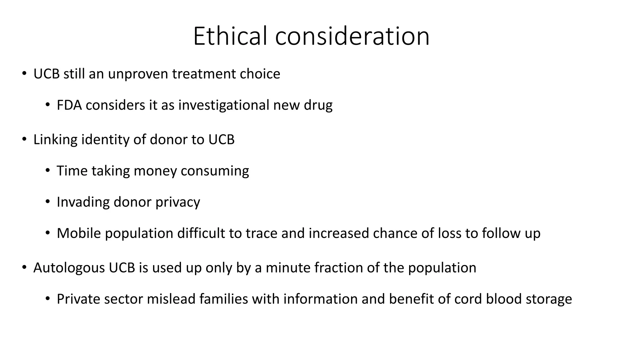 Umbilical cord blood banking (ucb) (1) qwe | PPTX