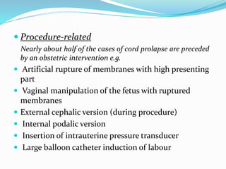 Umbilical cord prolapse | PPTX