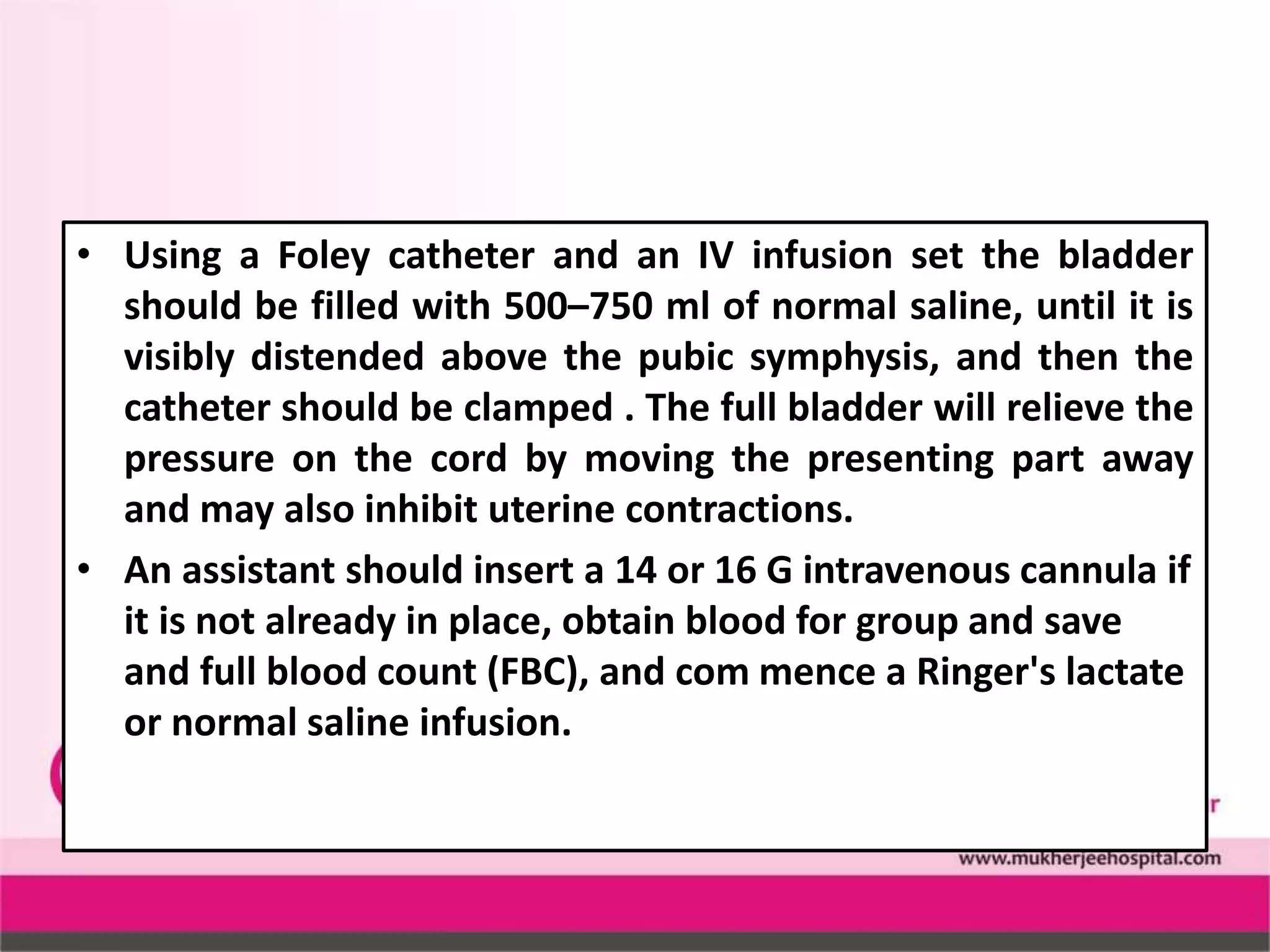 Umbilical cord prolapse by dr alka mukherjee dr apurva mukherjee nagpur m.s. india | PPTX
