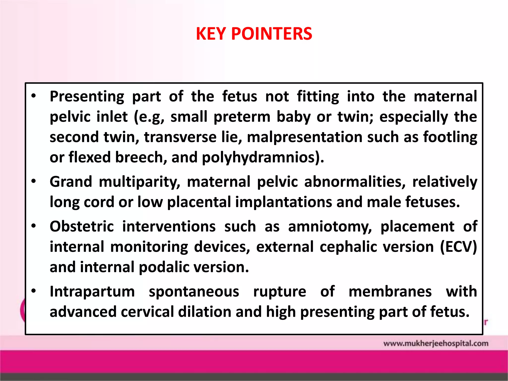 Umbilical cord prolapse by dr alka mukherjee dr apurva mukherjee nagpur ...
