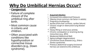 Umbilical Hernia: Causes, Diagnosis, and Surgical Repair Strategies | PPTX