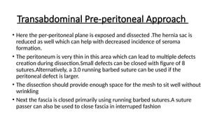Umbilical Hernia- A Comprehensive presentation on various surgical ...