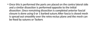 Umbilical Hernia- A Comprehensive presentation on various surgical ...