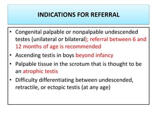 Umbilical hernia ,undescended testis | PPTX