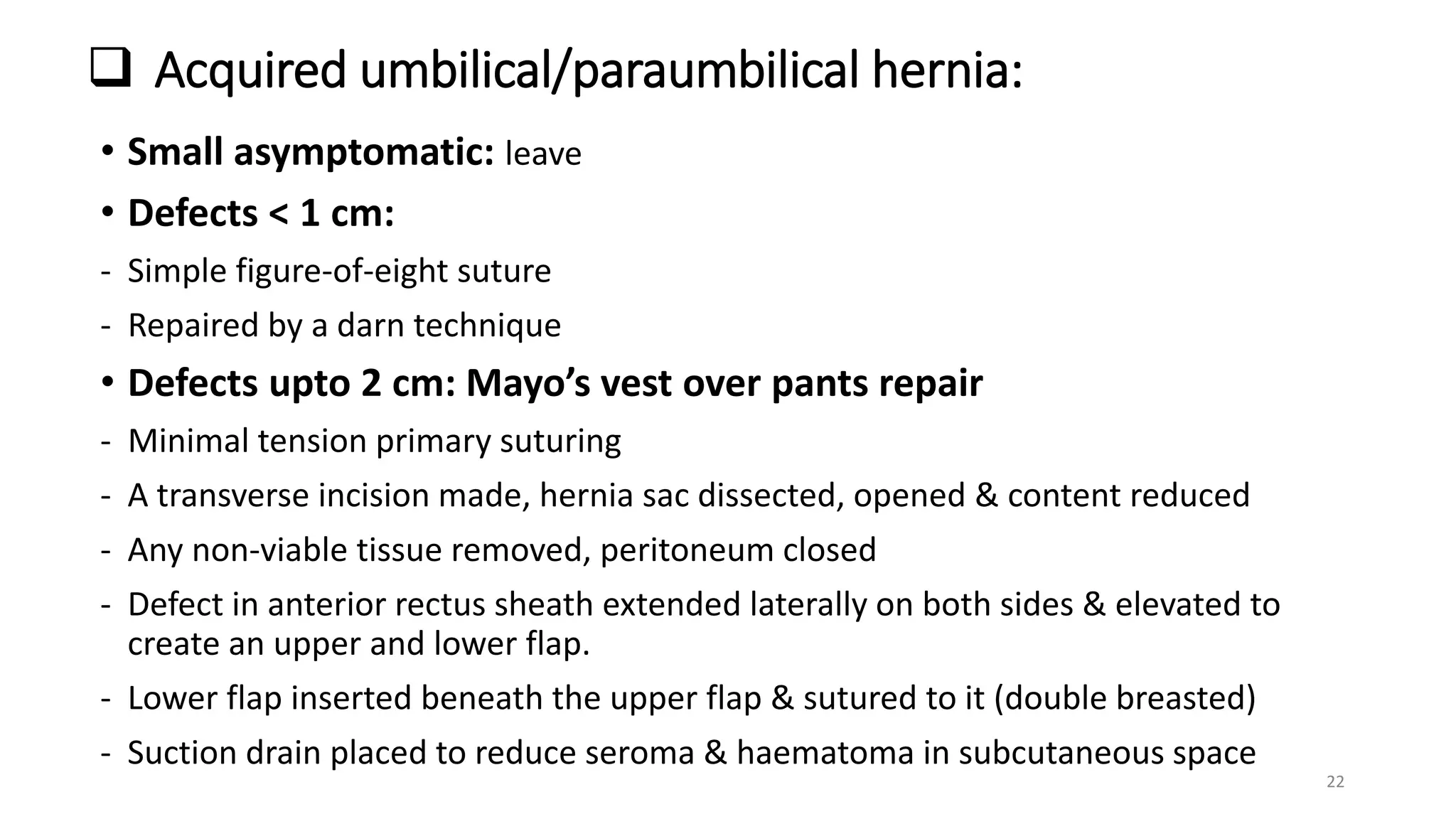 Umbilical Paraumbilical Hernia- Saral | PPTX