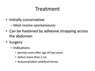 Umbilical, paraumbilical, incisional hernia revision | PPTX
