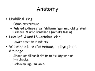 Umbilical, paraumbilical, incisional hernia revision | PPTX