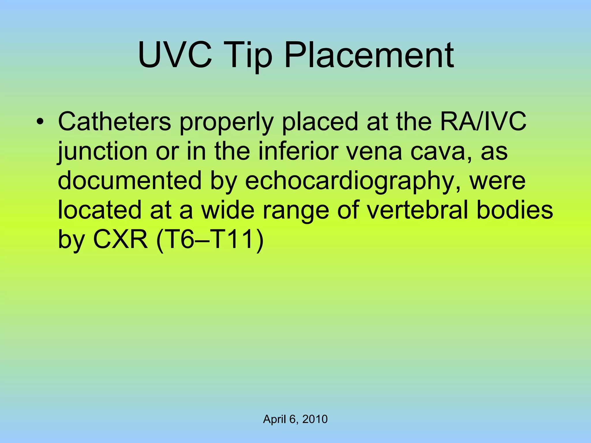Umbilical Venous Catheter | PPT