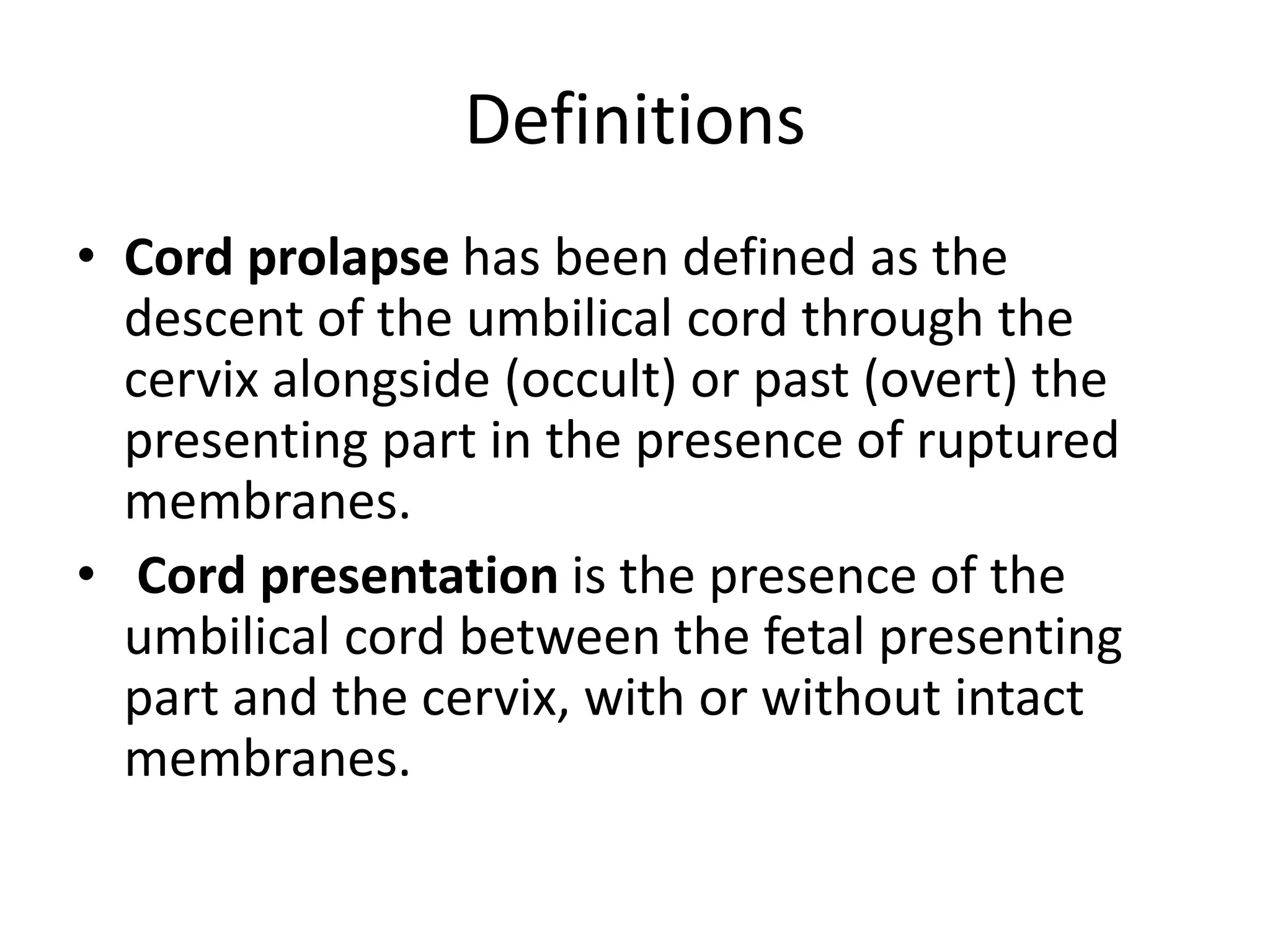Umblical cord prolapse | PPTX
