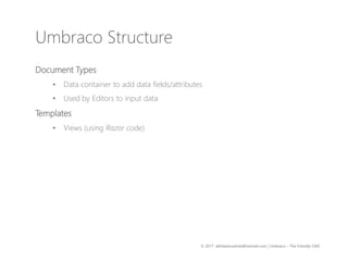 Umbraco - The Friendly CMS | PPT