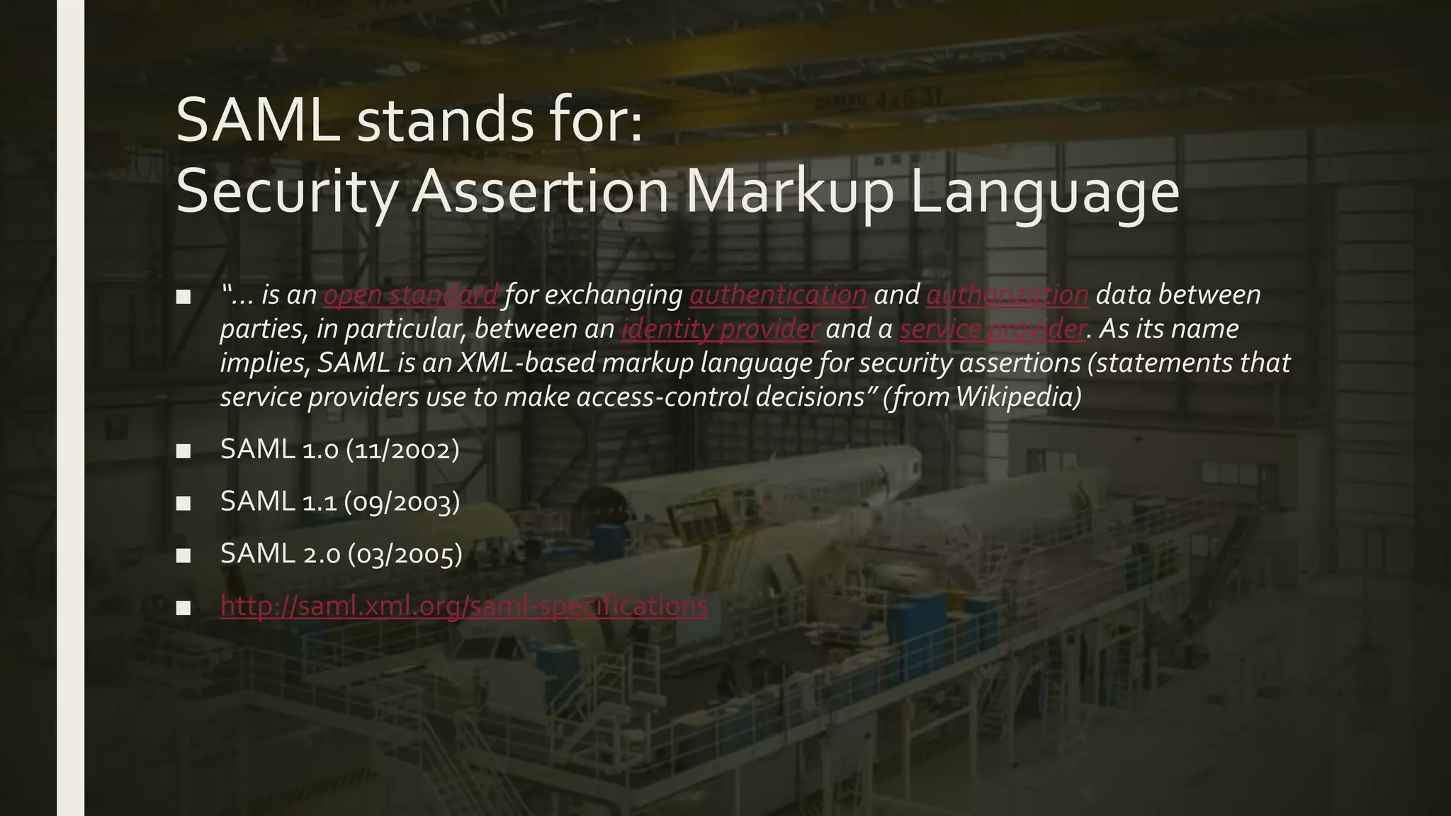 SAML Protocol and Umbraco Backoffice | PPTX
