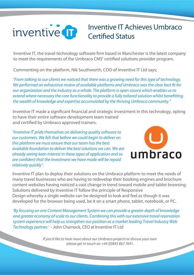 Umbraco Certified Partner | PDF