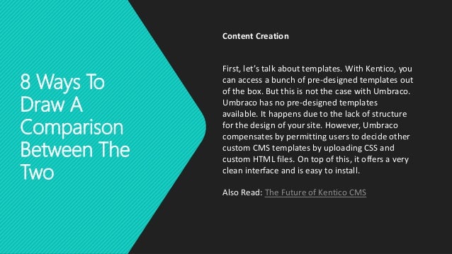 Umbraco vs Kentico | PPTX