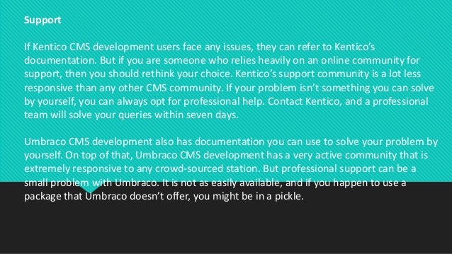 Umbraco vs Kentico | PPTX