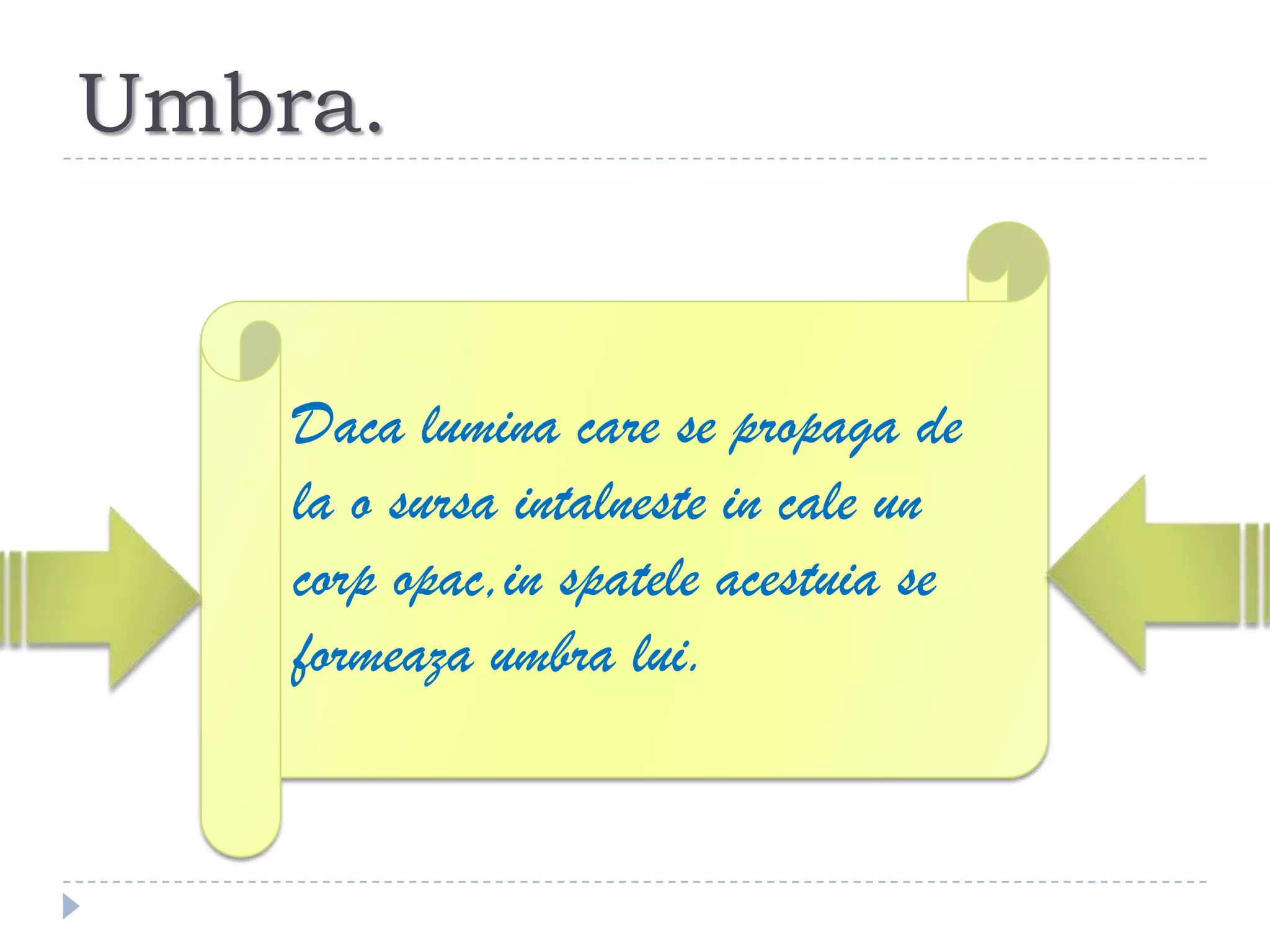 Umbra si curcubeul | PPTX