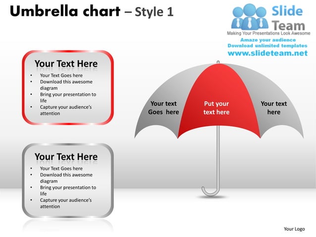 Umbrella chart style 1 powerpoint presentation slides ppt templates | PPT