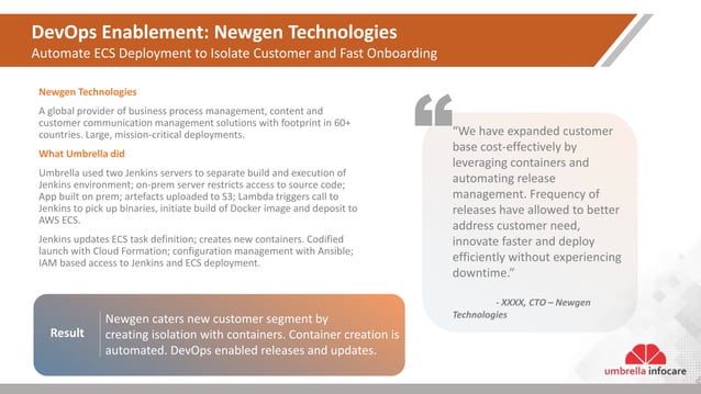 Umbrella Corporate - AWS DevOps | PPT