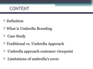 Umbrella Branding | PPT